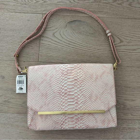 Brahmin | Bags | Brahmin Nwt Tablet Flap Pink Lady Anaconda Purse ...